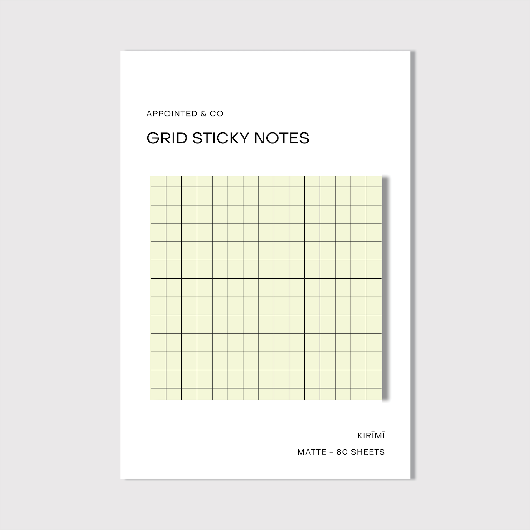 Grid Sticky Notes – Appointed & Co